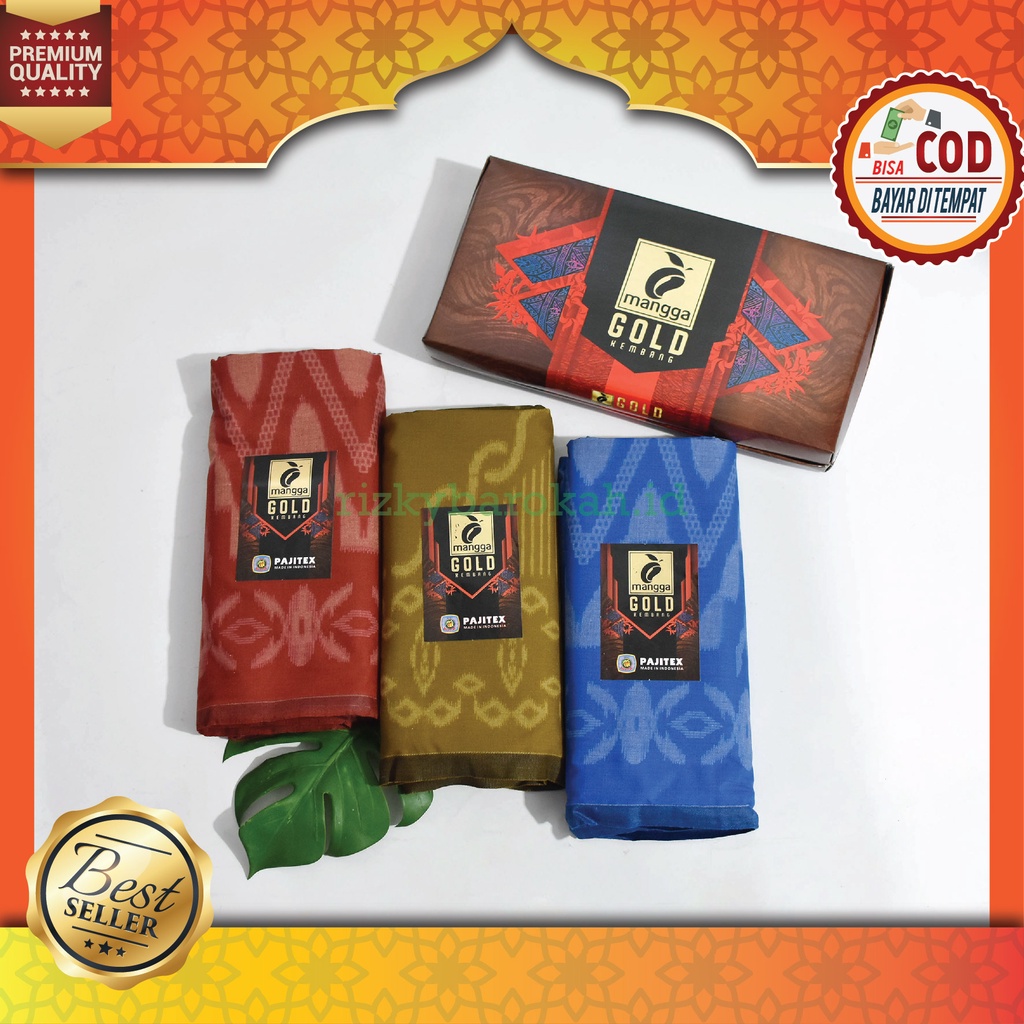 Jual Sarung Tenun Mangga Gold Motif Kembang Warna Premium Laki Pria ...