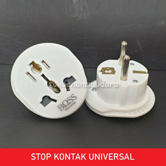Jual Boss Sambungan Colokan Kaki 3 Over Steker Universal Adapter 16A ...