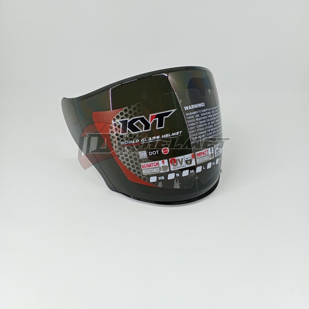 Jual Visor KYT Kyoto Dark Smoke Kaca Helm Original KYT Kyoto R INK ...