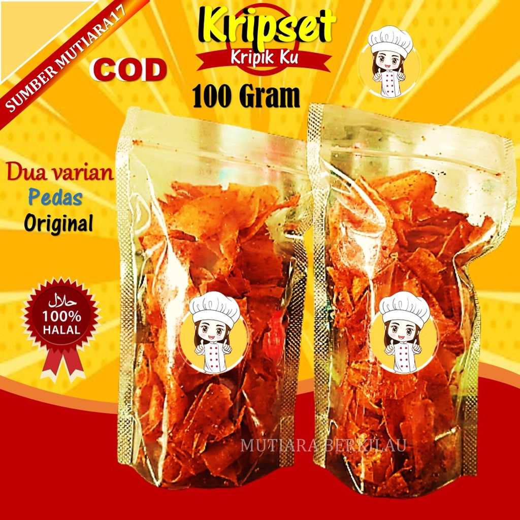 Jual Kripset Keripik Singkong Kripik Pedas Sukabumi 100 Gram Cemilan ...