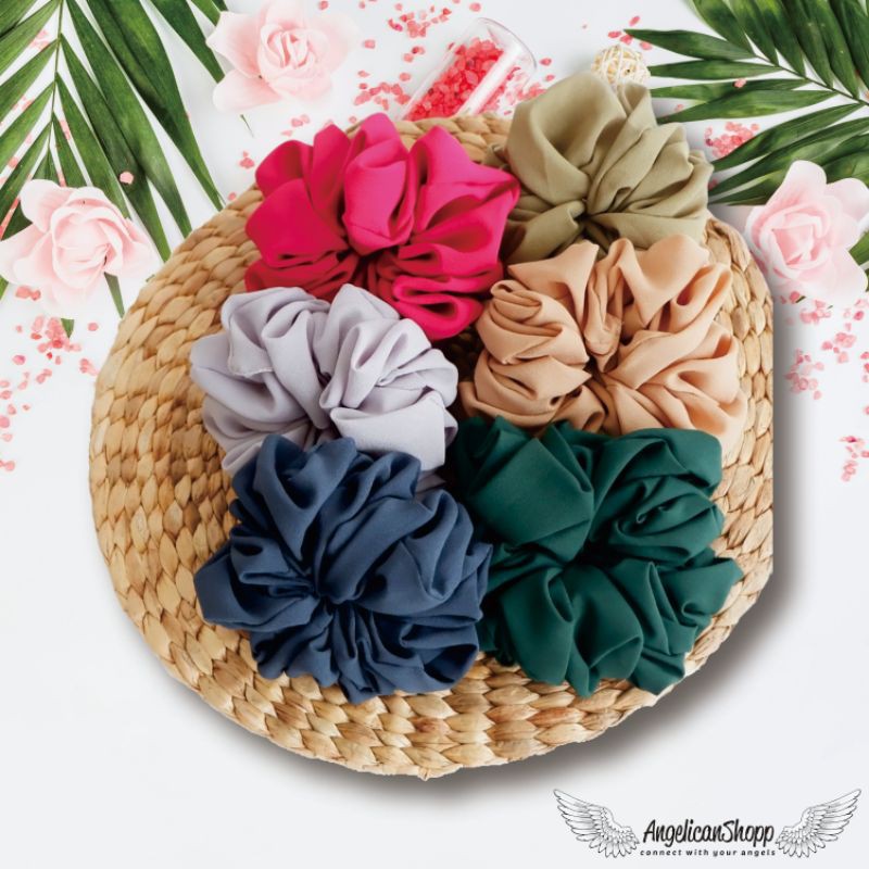 Jual SCRUNCHIE / IKAT RAMBUT HIJAB / CEPOL HIJAB | Shopee Indonesia