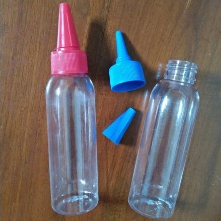 Jual Botol Plastik 100 ml Tutup Runcing Panjang/Tinta/Tonik/Lem ...