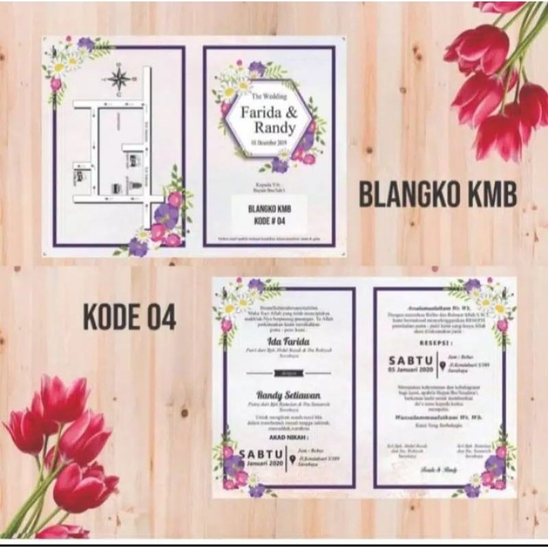 Jual BLANGKO KMB 04 / BLANKO KMB 04 / BLANGKO UNDANGAN PERNIKAHAN ...