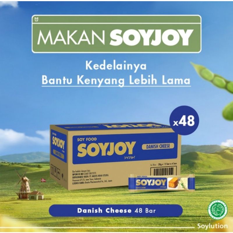 Jual SOYJOY DANISH CHEESE 28 gr, isi 1 Karton 48 Bar | Shopee Indonesia