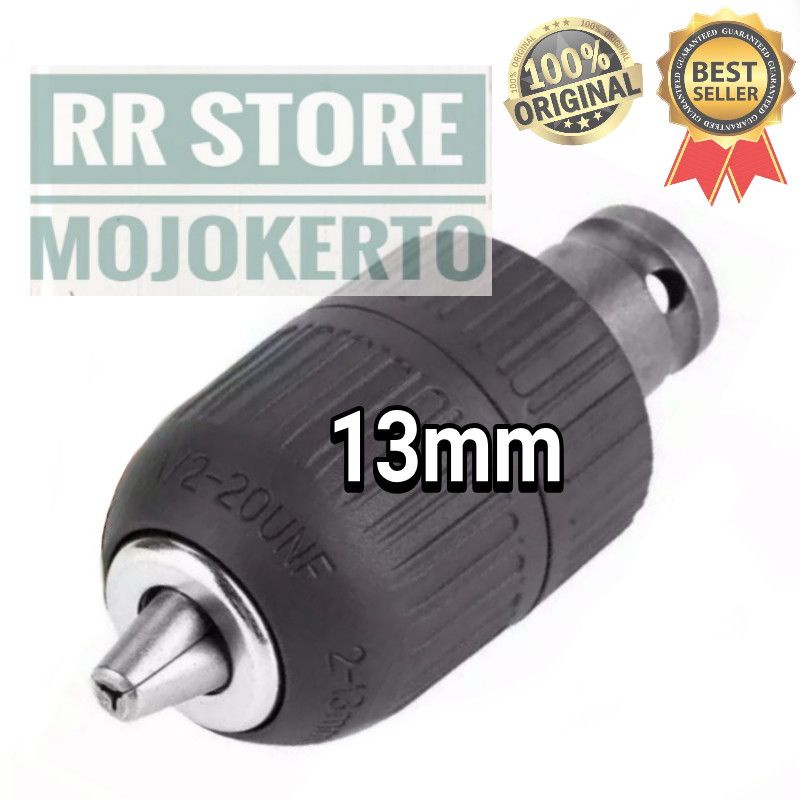 Jual ADAPTER IMPACT WRENCH 1/2 INCH + KEPALA BOR KEYLESS 10MM 13MM 16MM ...