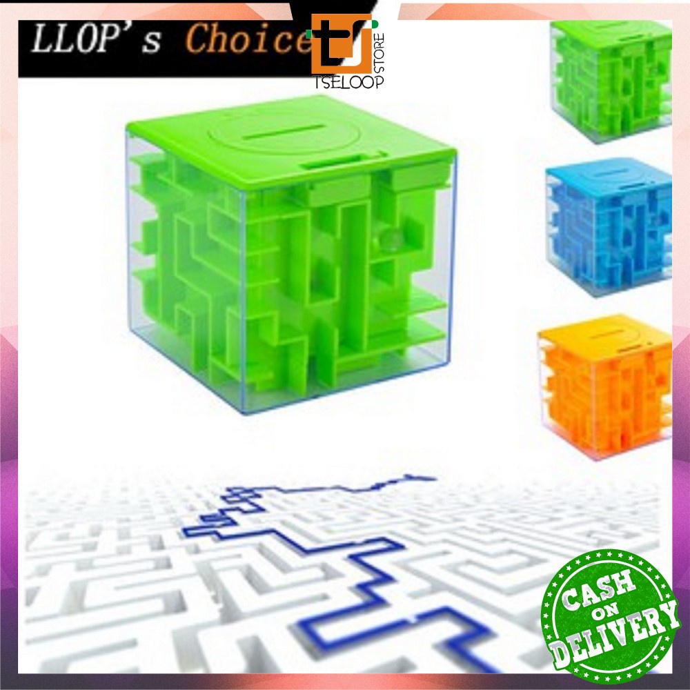 Jual OFM-M274 Mainan Maze Puzzle Ball / Mainan Puzzle Labirin Transparan 3D Mainan Jadul Edukasi ...