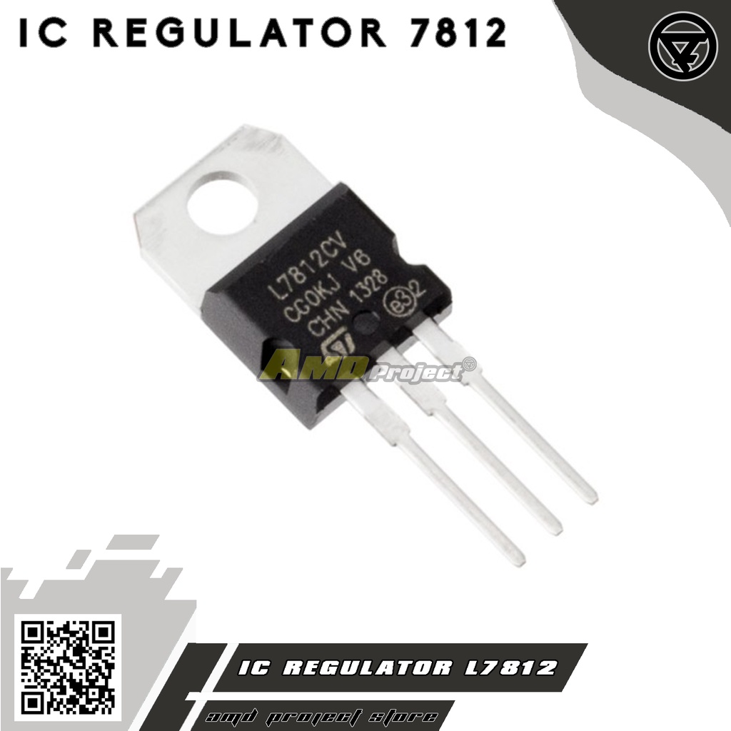 Jual IC Regulator L7812CV 7812 Penurun Tegangan Voltage 12V DC L7812 | Shopee Indonesia