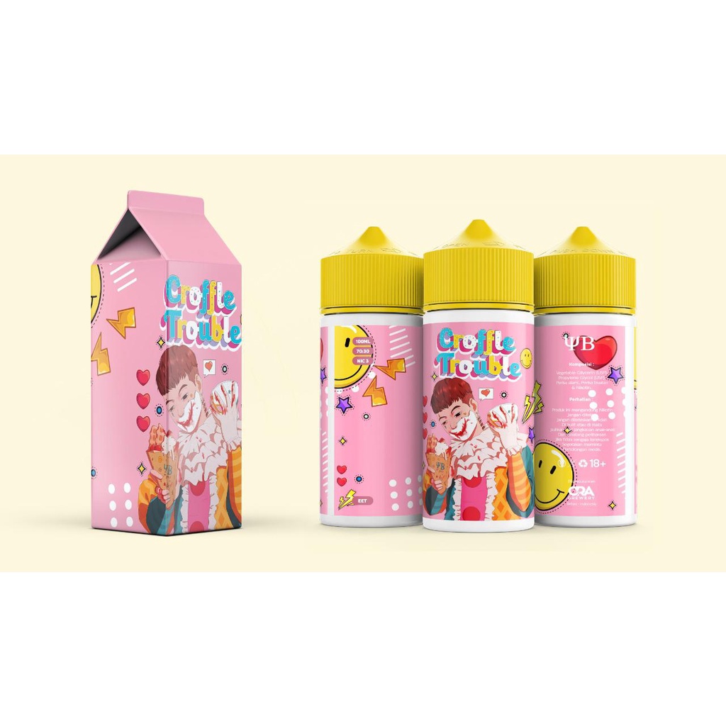 Jual Liquid YB Croffle Trouble By Reza Arap 100ml 6mg | Shopee Indonesia