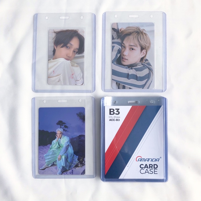 Jual [MIN 3] B3 CARD CASE AMANDA ID MIKA TOPLOADER TOP LOADER PLASTIK ...