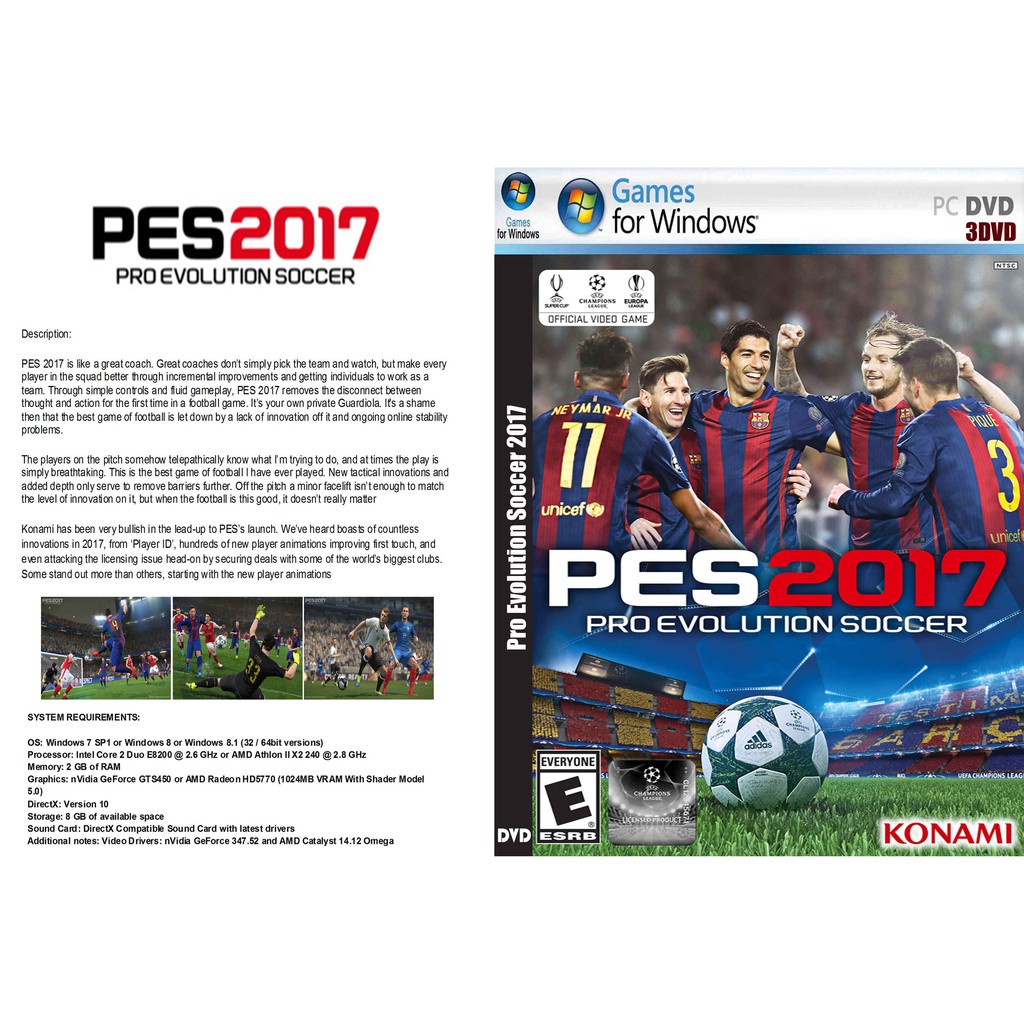 Jual PES 2017 3DVD | Shopee Indonesia