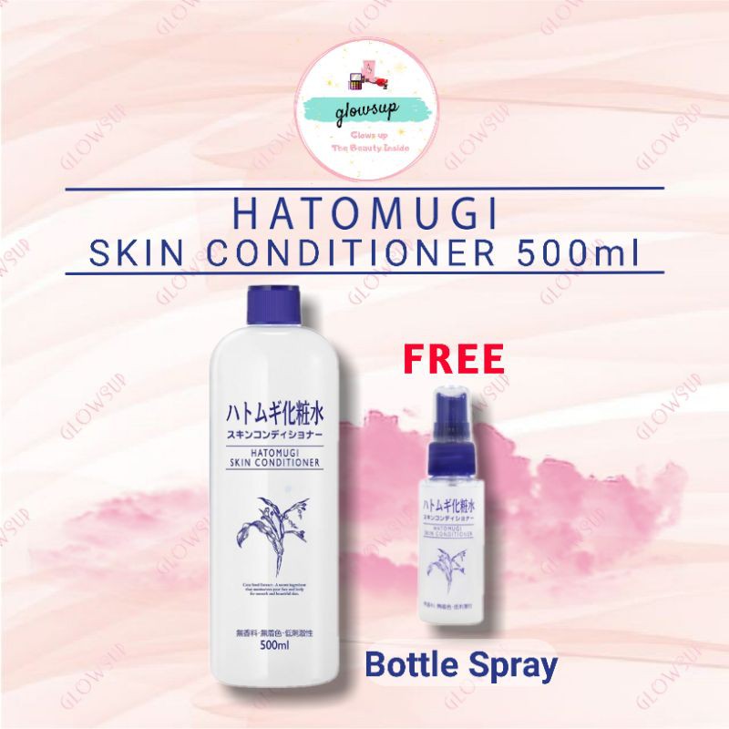 Jual (COD) BPOM Hatomugi Skin Conditioner 500ml Free Bottle Full Size ...