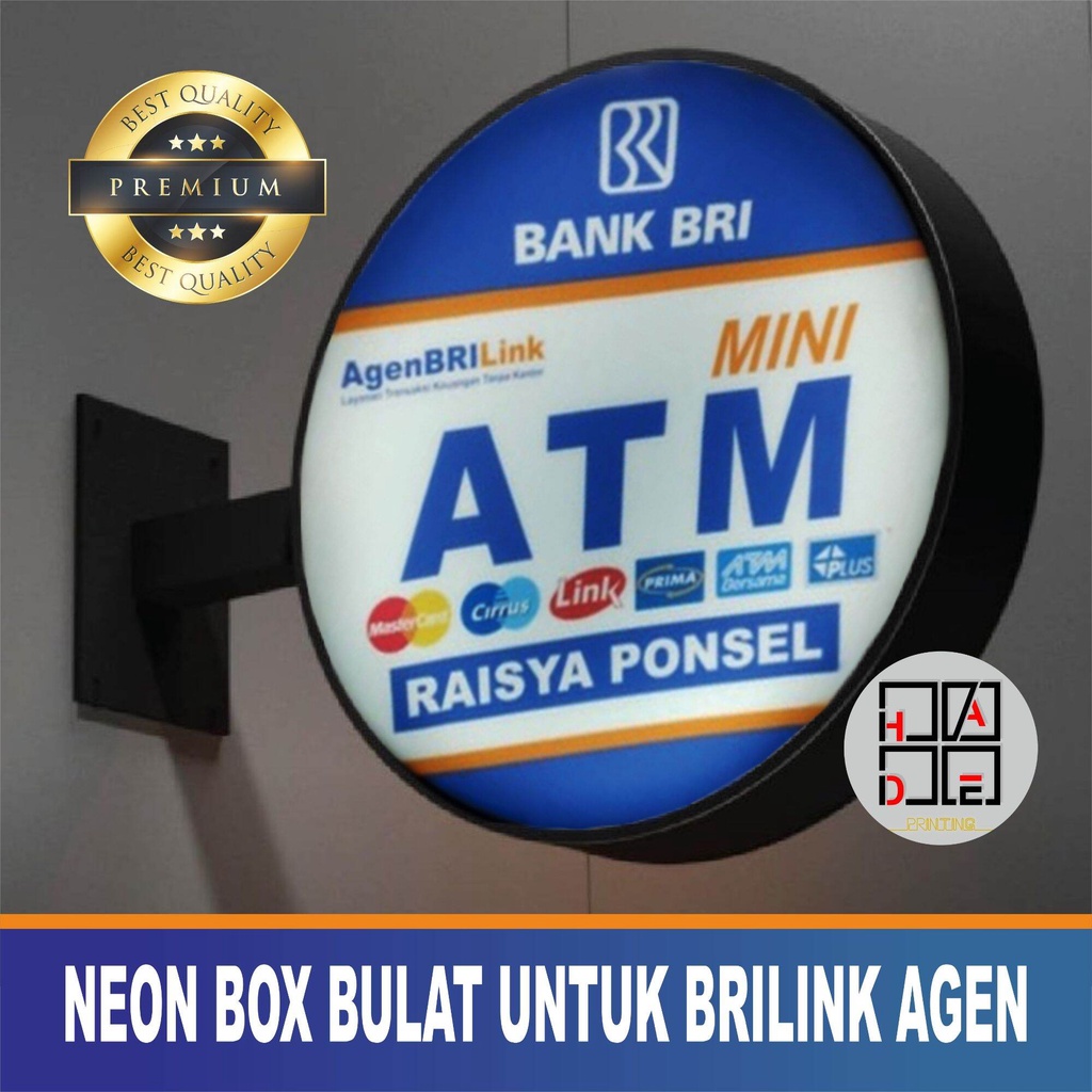 Jual Neon Box Bulat 40cm Agen BriLink Custom neon box arklik / PROMO ...