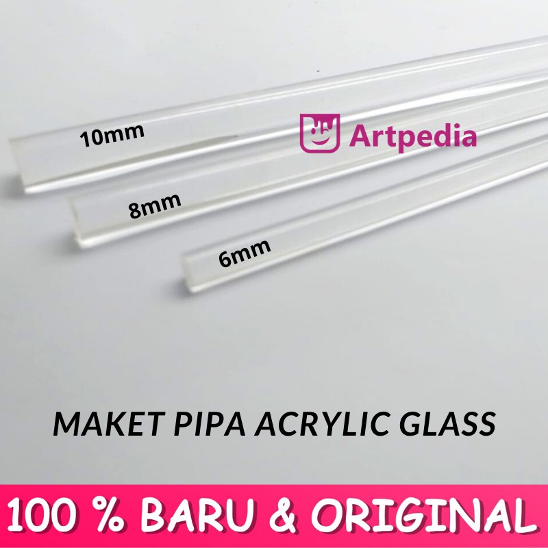 Jual MAKET Pipa Bulat PVC / Diorama ABS GLASS Stick-Batang 8 mm ...