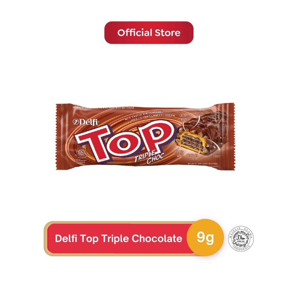 Jual Delfi Top Triple Chocolate 9g | Shopee Indonesia
