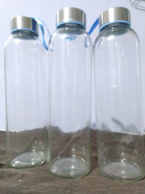 Botol Minum Kaca / Ukuran 500ml / Round Bottle / Besar | Shopee Indonesia
