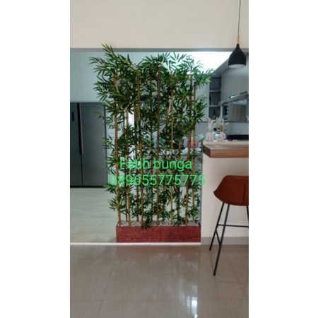 Jual pohon partisi penyekat/tanaman artificial/bunga plastik/bunga hias ...