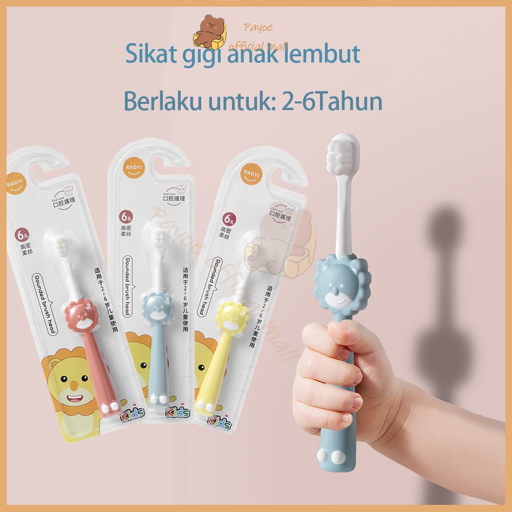 Jual Payoe sikat gigi anak bayi lembut sikat gigi baby 2-12tahun ...