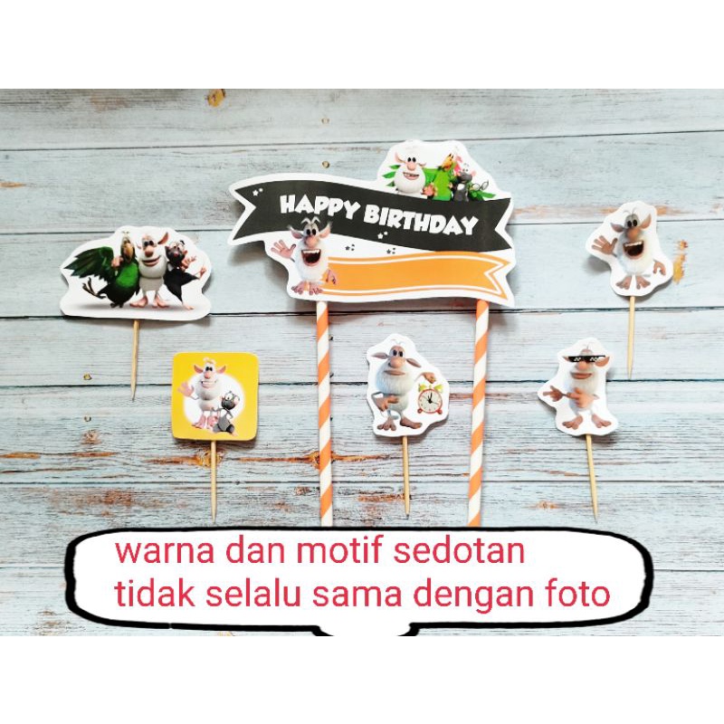 Jual topper toper hiasan nasi tumpeng kue cake ulang tahun happy ...