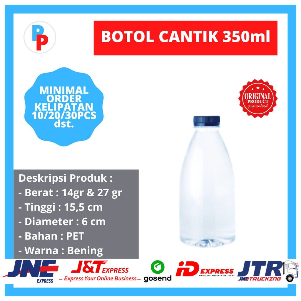 Botol Plastik Cantik 350 ML | Shopee Indonesia