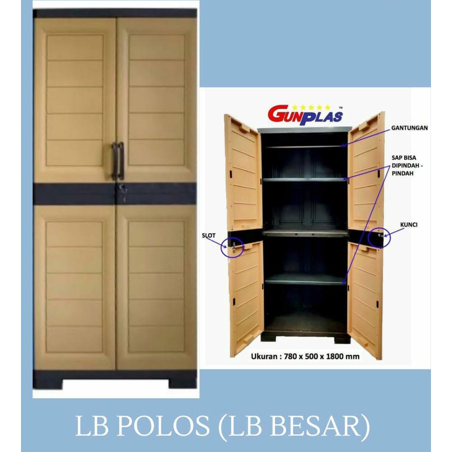 Jual ALMARI PLASTIK ALMARI GANTUNG 2PINTU | Shopee Indonesia