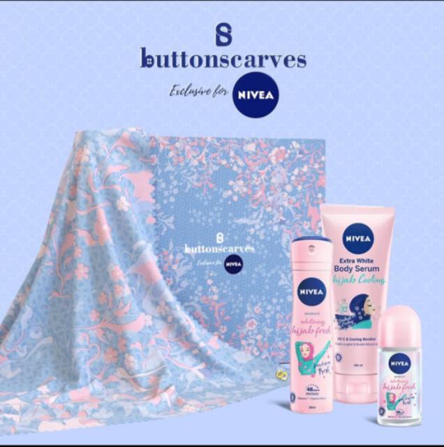 Jual Nivea Kemilau Biru Exclusive Hijab Edition Free Hijab by ...