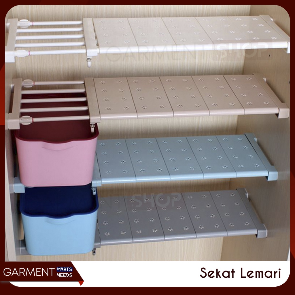Jual SELM - Sekat Pembatas Rak Tambahan Lemari Fleksibel Wardrobe ...