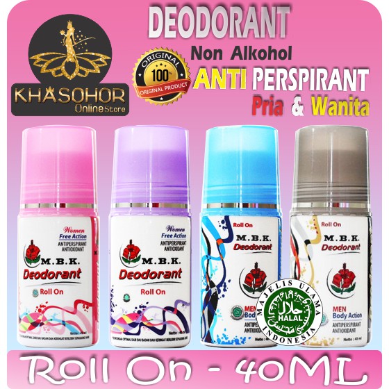 Jual MBK DEODORANT ROLL ON 40 ML - PENGILANG BAU BADAN DAN ANTI ...