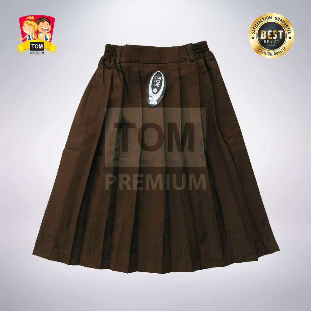Jual Seragam TOM - Rok SD Rempel Pendek Pramuka Coklat Indonesia|Shopee Indonesia