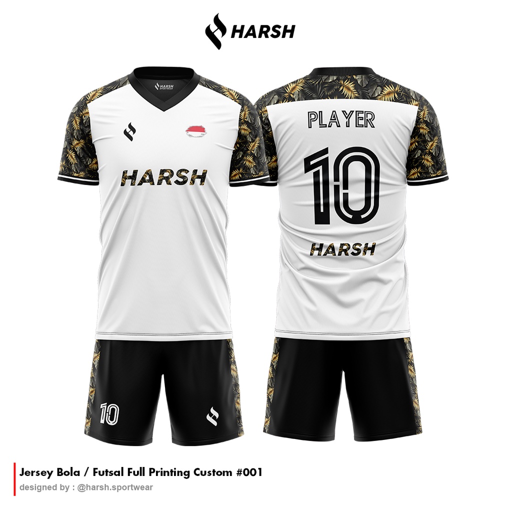 Jual JERSEY BAJU FUTSAL/BOLA CUSTOM DESIGN TERBARU FREE NAMA PUNGGUNG ...