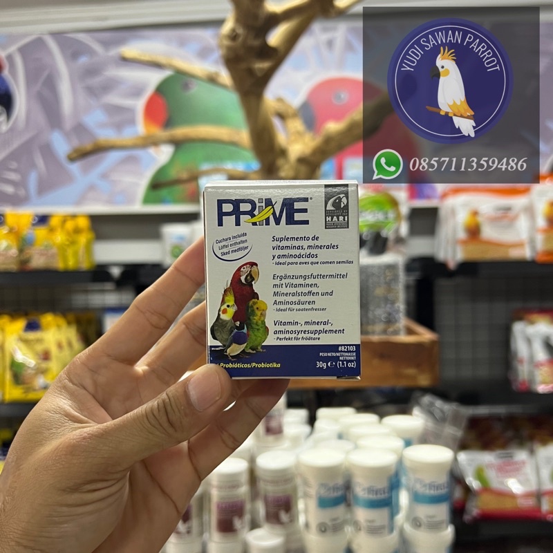 Jual Hagen Prime Vitamin Mineral Amino Burung Macaw Afgrey Nuri Conure ...