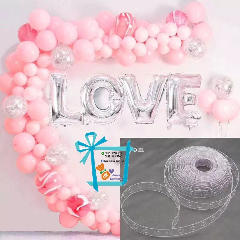 Jual Balloon chain, rantai balon, strip garlan balon, pengikat balon dekor | Shopee Indonesia