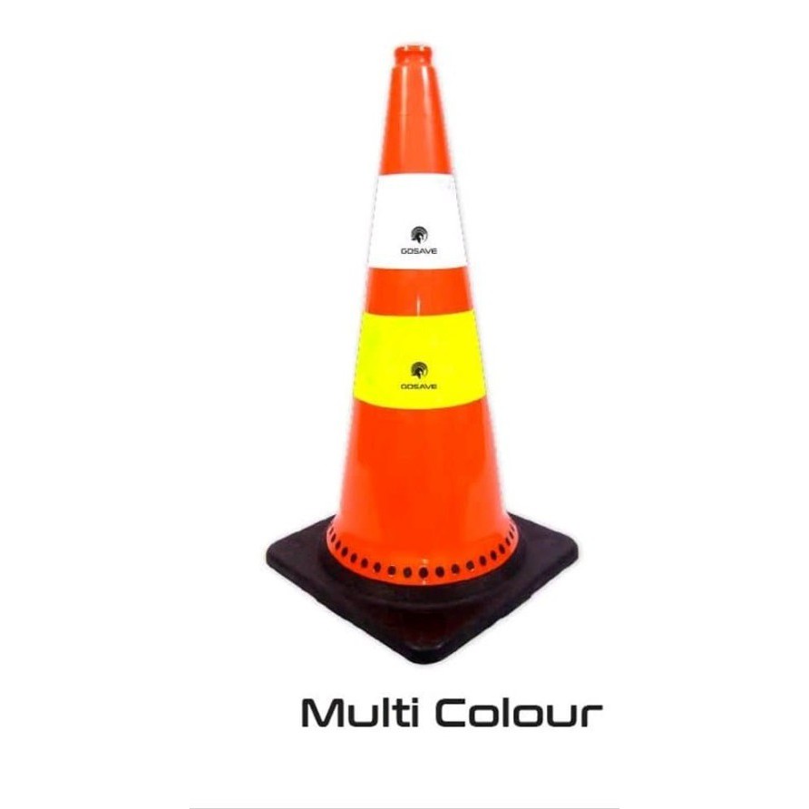 Jual Gosave Traffic Cone Rubber 75 cm - Kerucut Lalu Lintas Karet Indonesia|Shopee Indonesia