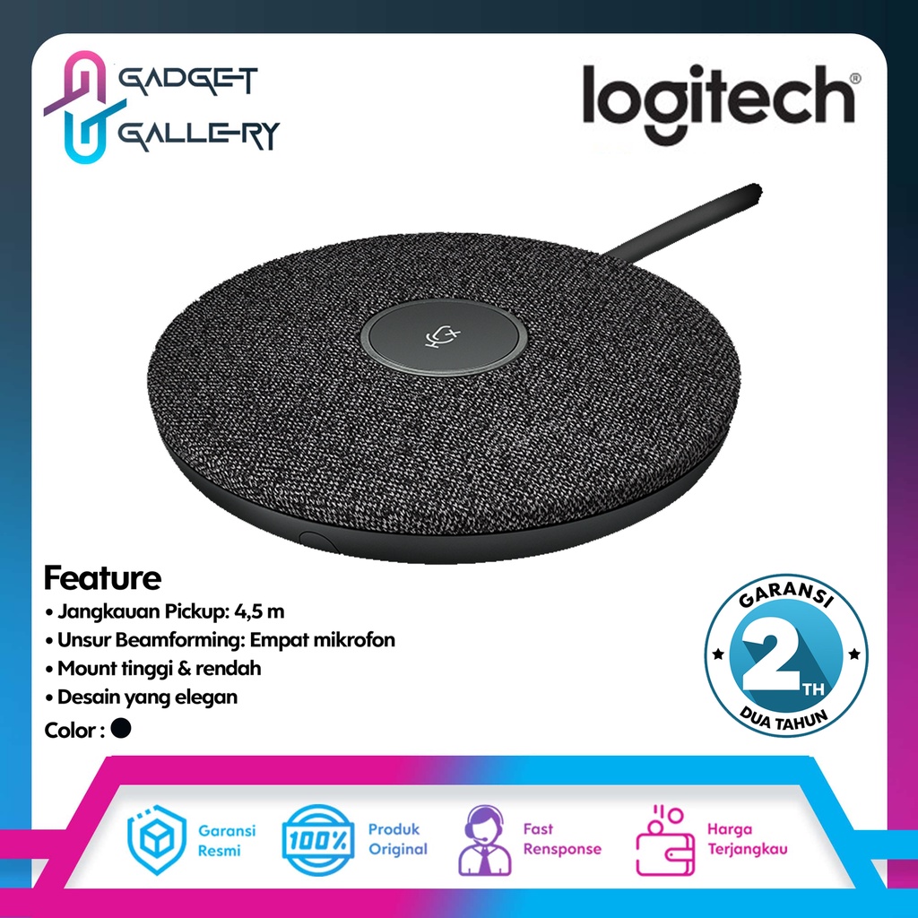 Jual Logitech Mic Pod For Rally - Mic Pod Logitech Rally - Garansi ...