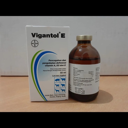 Jual VIGANTOL E 50 ml - vitamin A D E hewan pengganti vitol fertilife ...