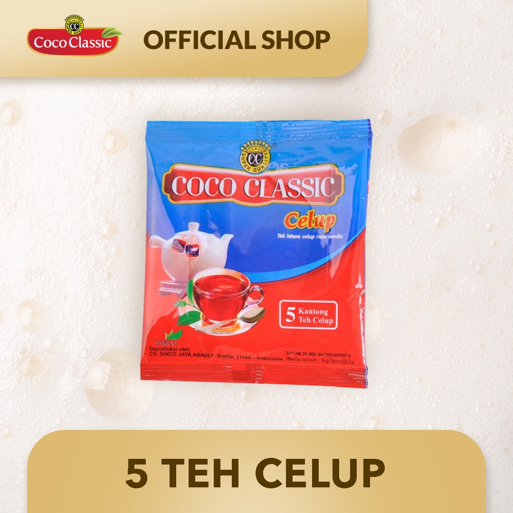 Jual Teh Coco Classic Sachet Aroma Vanila isi 5 teabag | Shopee Indonesia