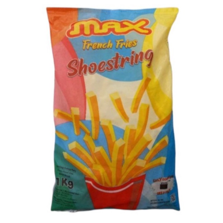 Jual MAX French Fries Shoestring (Kentang Goreng Beku) 1kg | Shopee ...