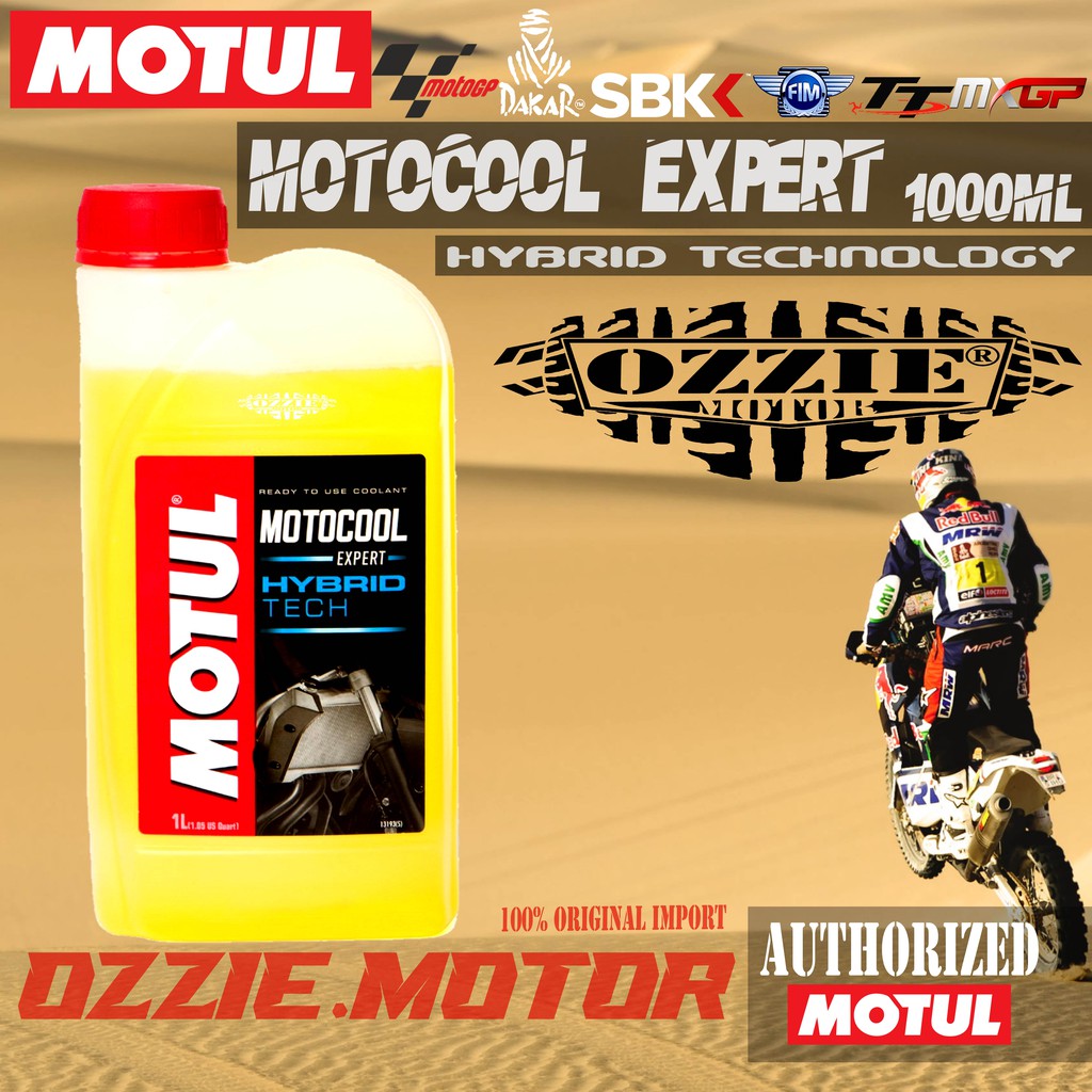 MOTUL MOTOCOOL EXPERT ENGINE COOLANT HYBRID TECH 1L AIR RADIATOR ...