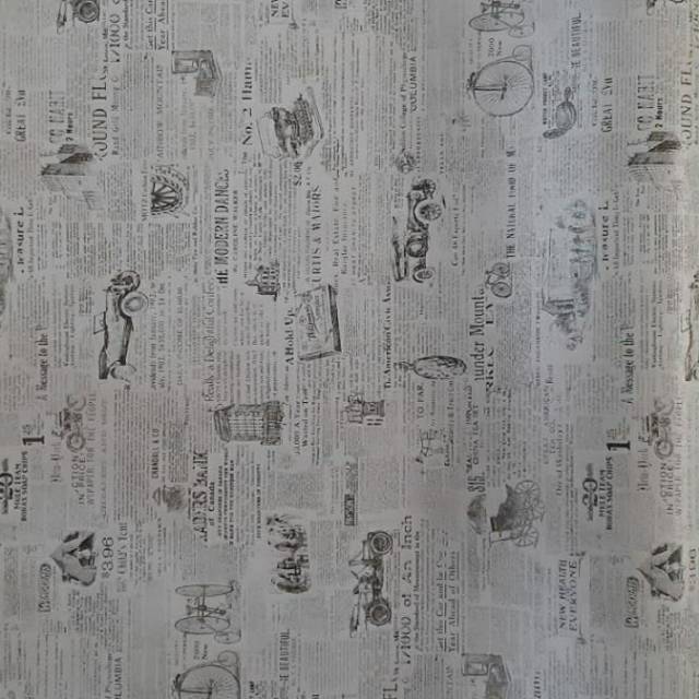 Jual Wallpaper dinding motif koran jadul atau vintage | Shopee Indonesia