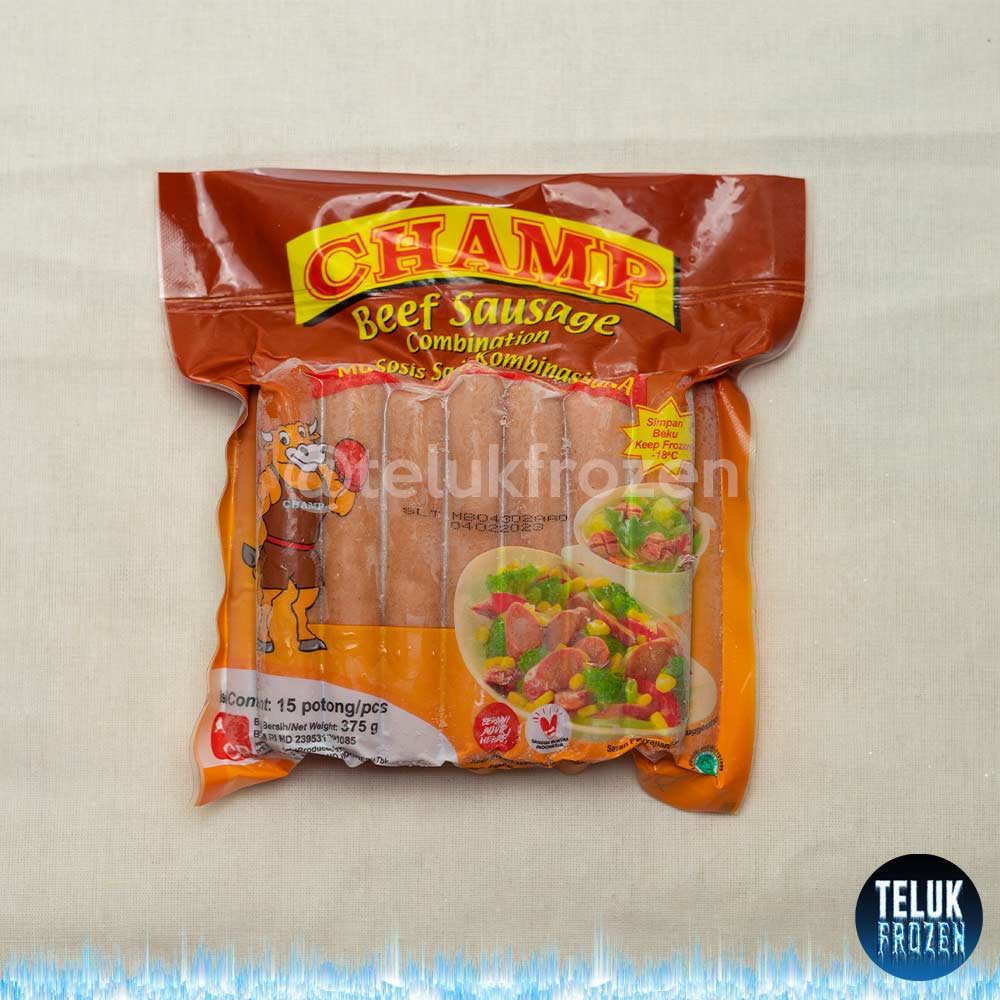 Jual Champ beef sausage 375 gr / 375 gram sosis sapi champ isi 15 pcs ...