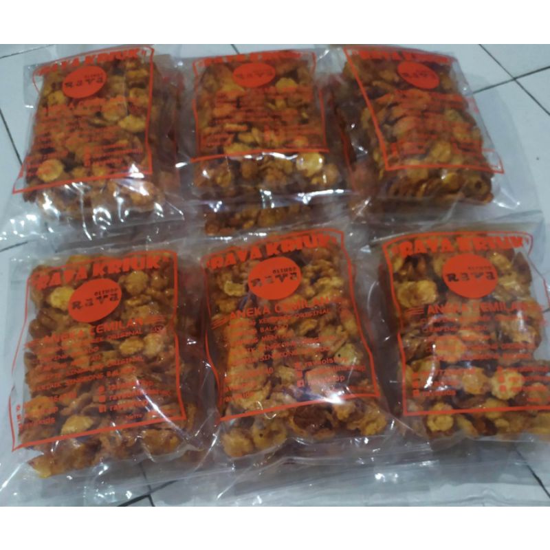 Jual Emping Keceprek Balado 200 gr Manis Pedas Jeruk cemilan Snack ...