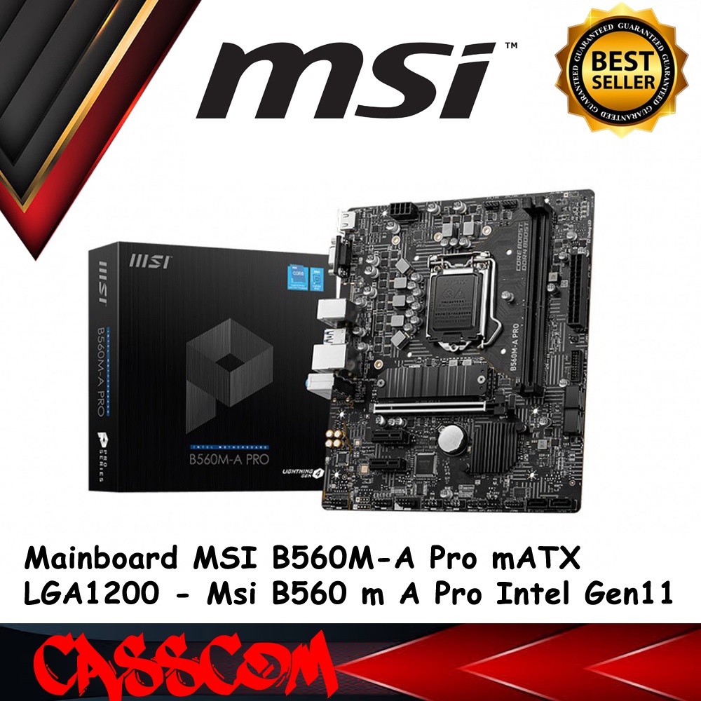 Jual Mainboard MSI B560M-A Pro mATX LGA1200 - Msi B560 m A Pro Intel ...