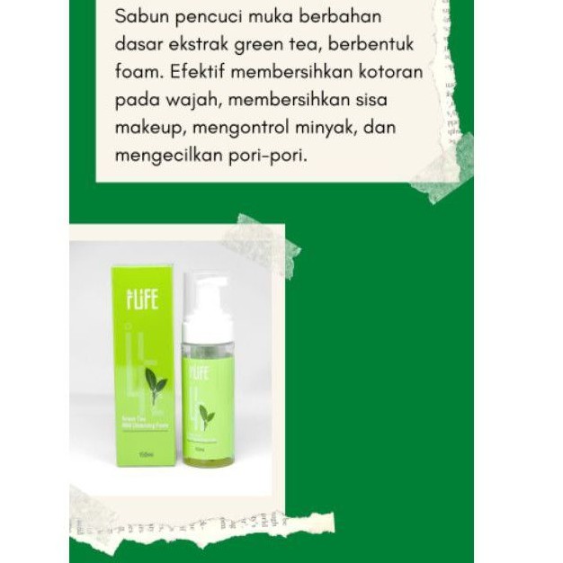 Jual iLife Green Tea Mild Cleansing Foam by Greenleaf (150ml) | Shopee ...