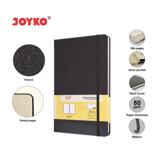 Jual Joyko Dotted Notebook NB-701 Buku Catatan Sampul Hard Cover ...
