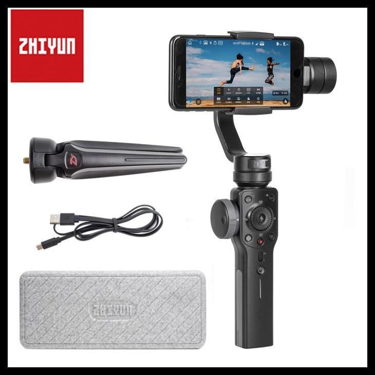 Jual Jakarta Digital Stabilizer Zhiyun Smooth 4 Gimbal 3-Axis Smartphone | Shopee Indonesia