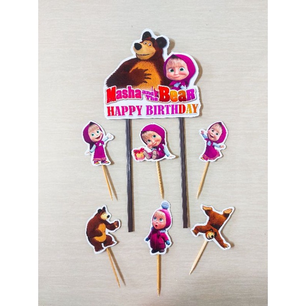 Jual TOPPER MARSHA AND THE BEAR / TOPPER MARSHA / CAKE TOPPER MARSHA ...