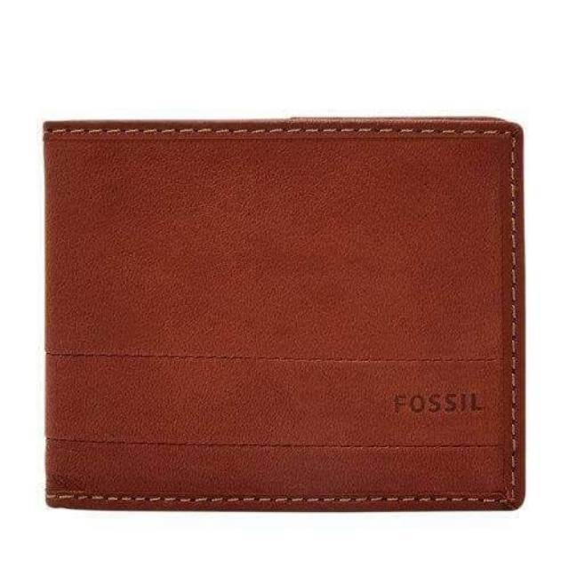 Jual Dompet Fossil lufkin medium brown wallet bifold dan trifold ...