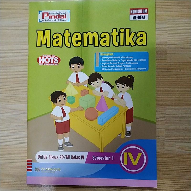 Jual Lks Pindai matematika kelas 4 SD kurikulum merdeka penerbit Arya duta terdiri dari 96 ...