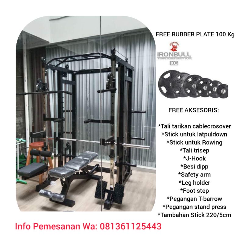 Jual SMITH MAGNUS ( POWER RACK MULTIFUNGSI) | Shopee Indonesia