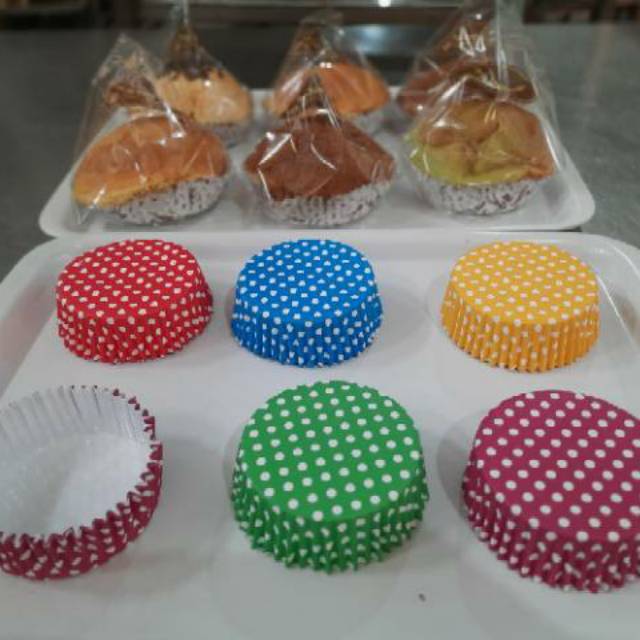 Jual Paper cup case roti BULAT | isi 100 Indonesia|Shopee Indonesia