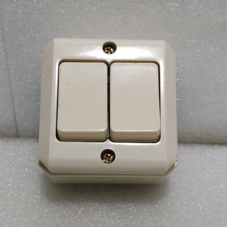 Jual saklar seri broco ob 16220/ souble switch for surface mounting ...